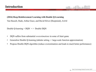 deep reinforcement learning with double q learning | PPTX