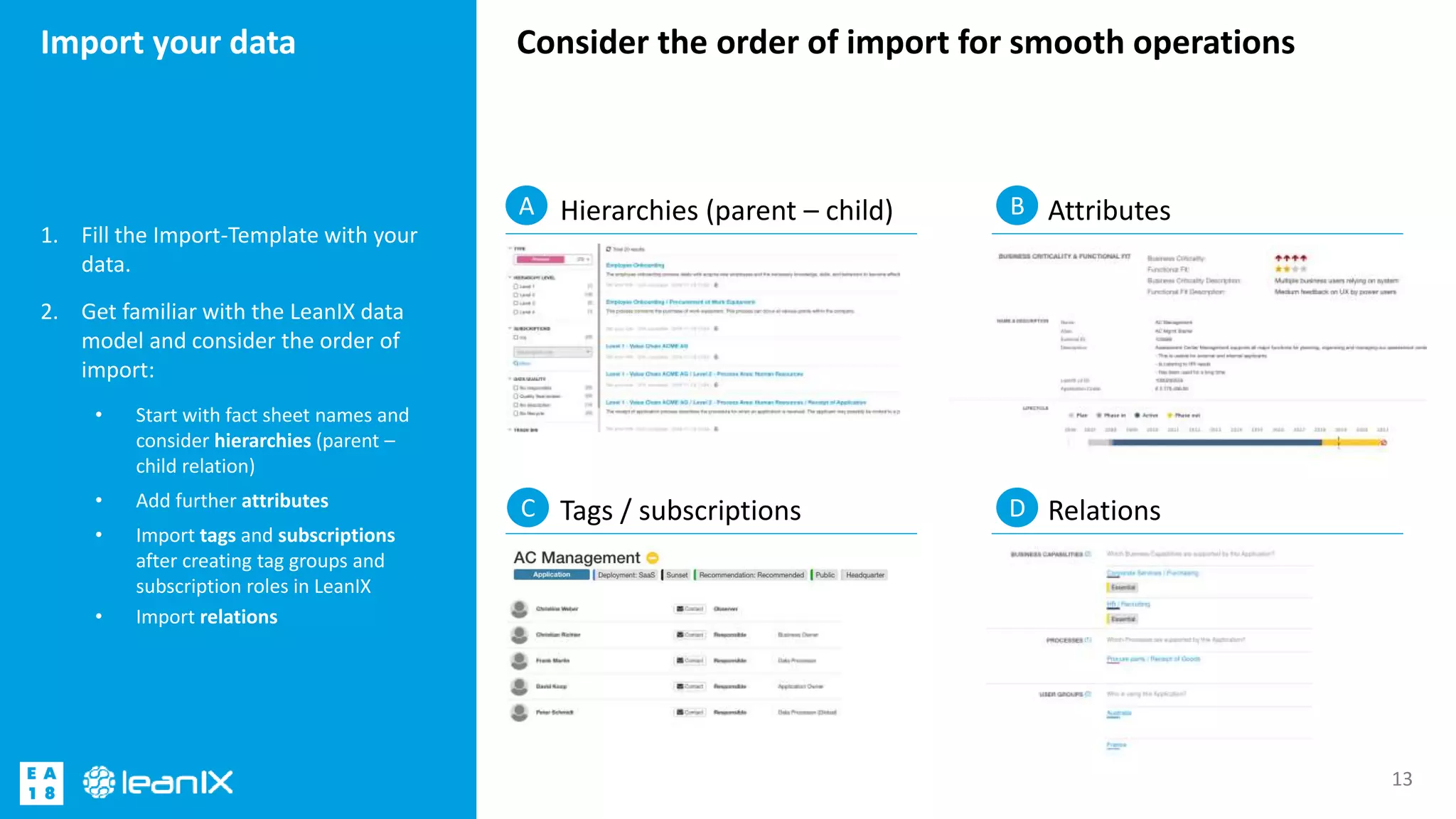 LeanIX Inventory: Import & Export | PPTX