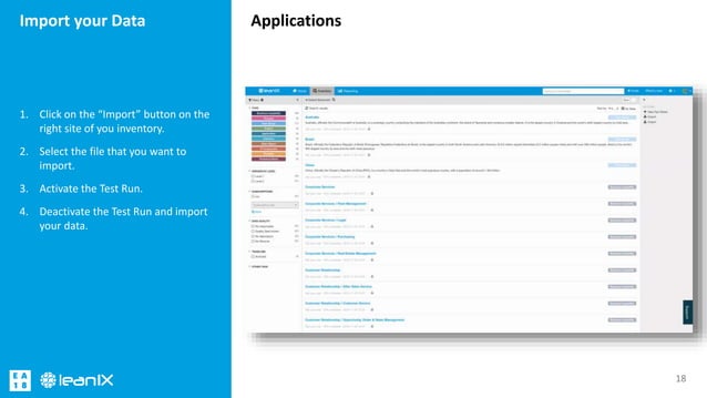 LeanIX Inventory: Import & Export | PPTX
