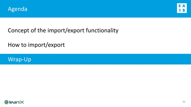 LeanIX Inventory: Import & Export | PPTX