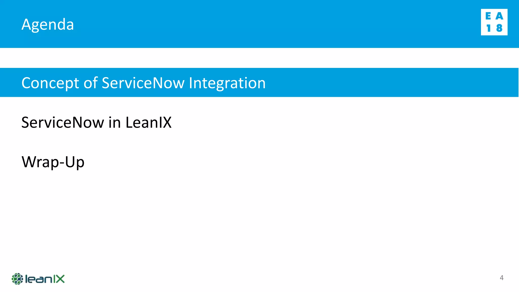 LeanIX-ServiceNow Integration | PPTX