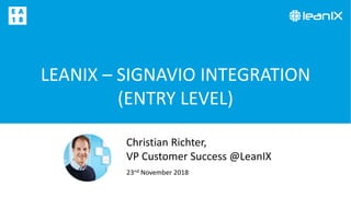 LeanIX-Signavio Integration | PPTX | Computer Software and Applications ...
