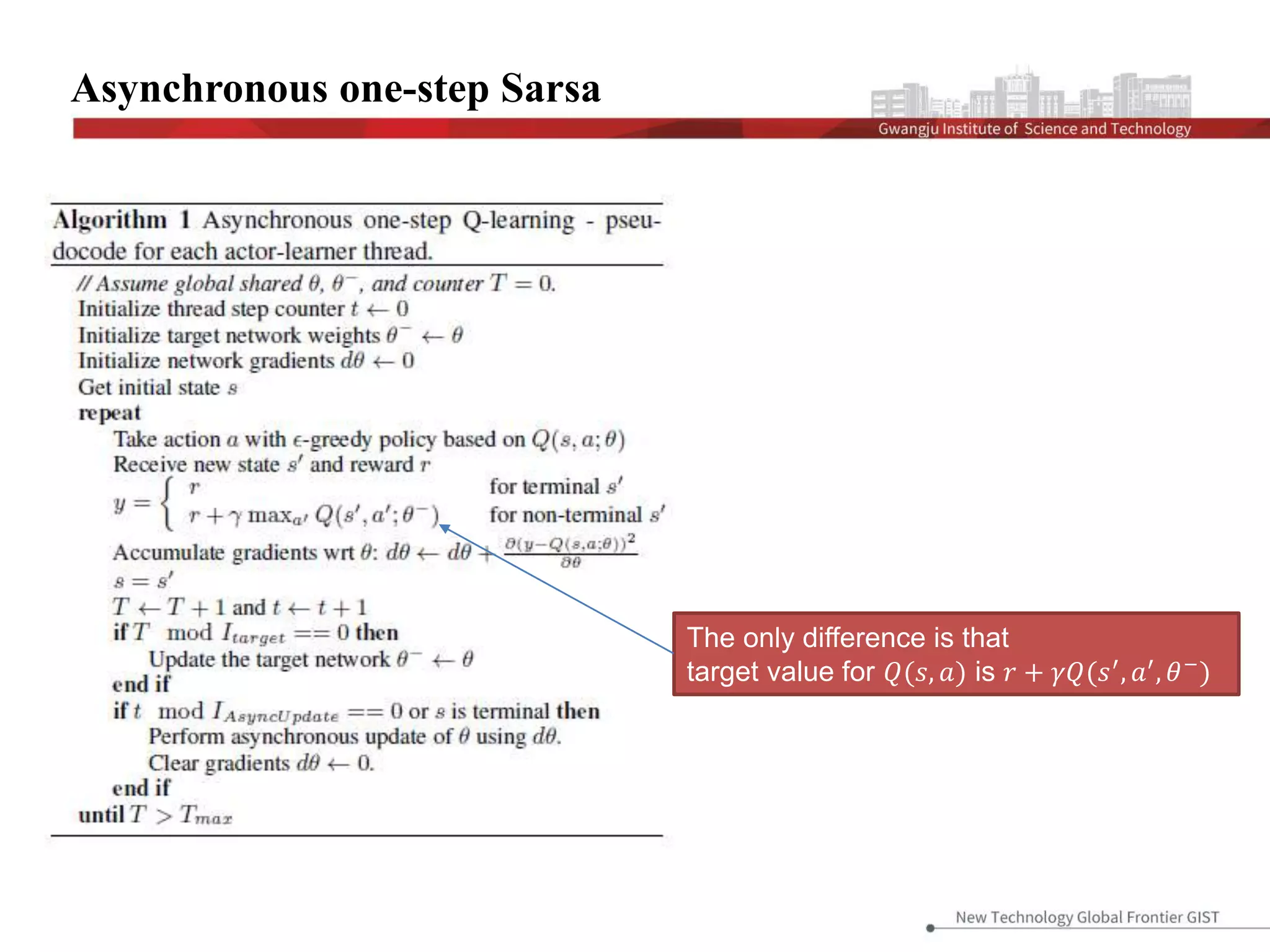 181123 asynchronous method for deep reinforcement learning seunghyeok back | PPT