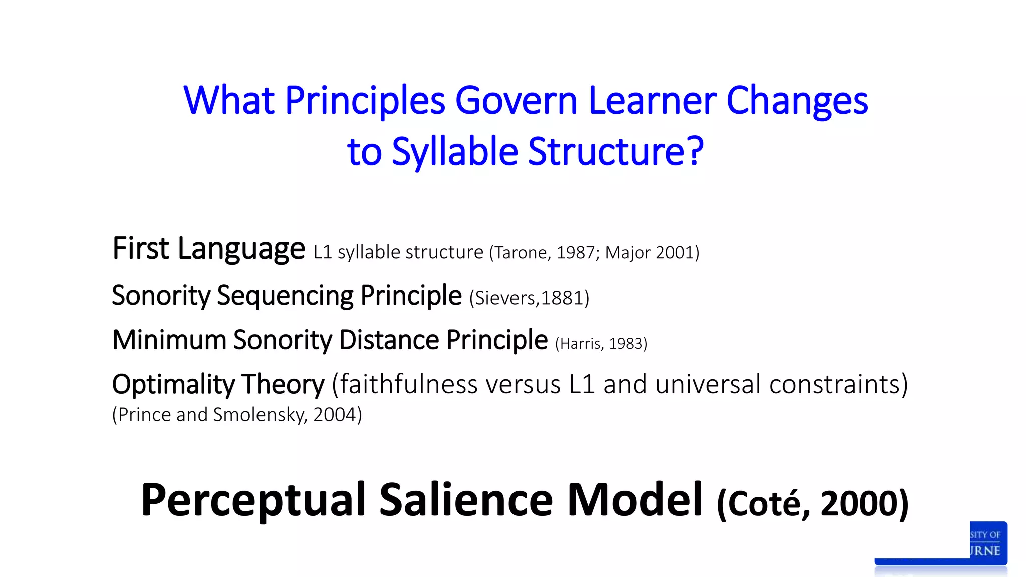 Pronunciation and syllables | PPTX