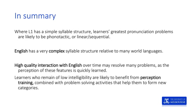 Pronunciation and syllables | PPTX