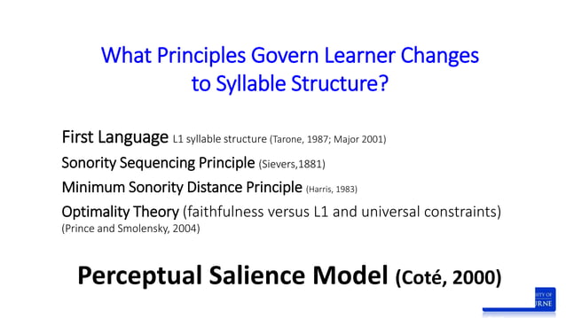 Pronunciation and syllables | PPTX