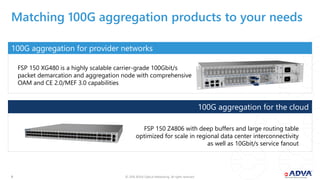 Application-optimized 100G demarcation and aggregation | PPT