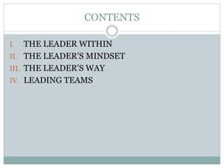 Book review on [The secret of leadership]