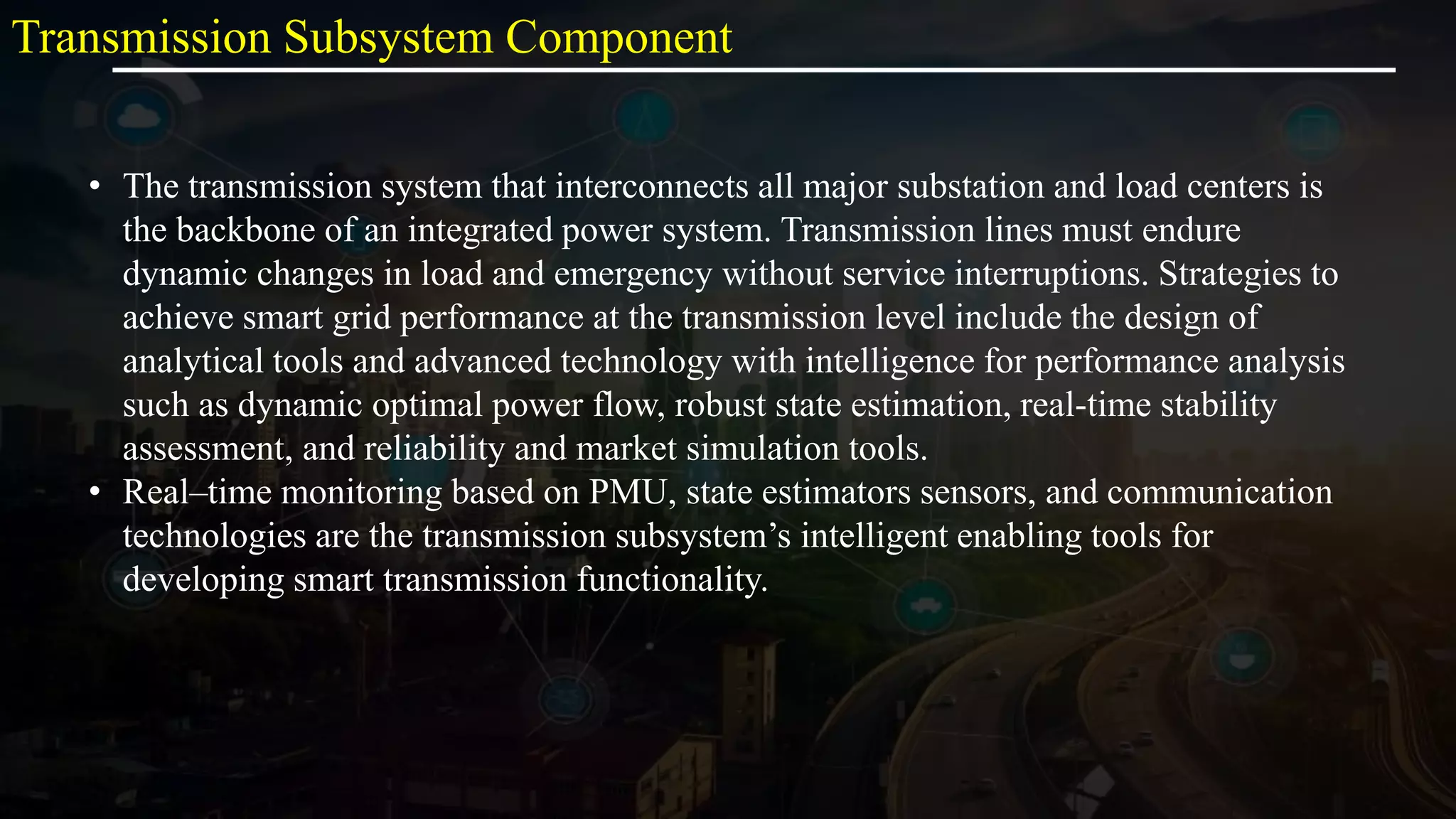 Smart Grid Components Control Elements & Smart Grid Technology | PPTX