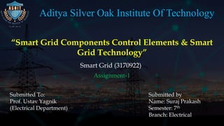 Smart Grid Components Control Elements & Smart Grid Technology | PPTX