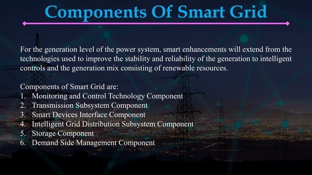 Smart Grid Components Control Elements & Smart Grid Technology | PPTX | Internet of Things ...