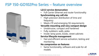 FSP 150-GO102Pro Series: Redefining demarcation for the small cell era ...