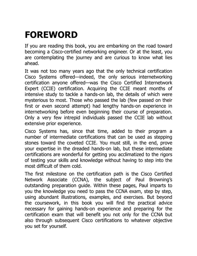 Instant download Cisco CCNA Simplified Your Complete Guide to Passing the Cisco CCNA Routing and ...