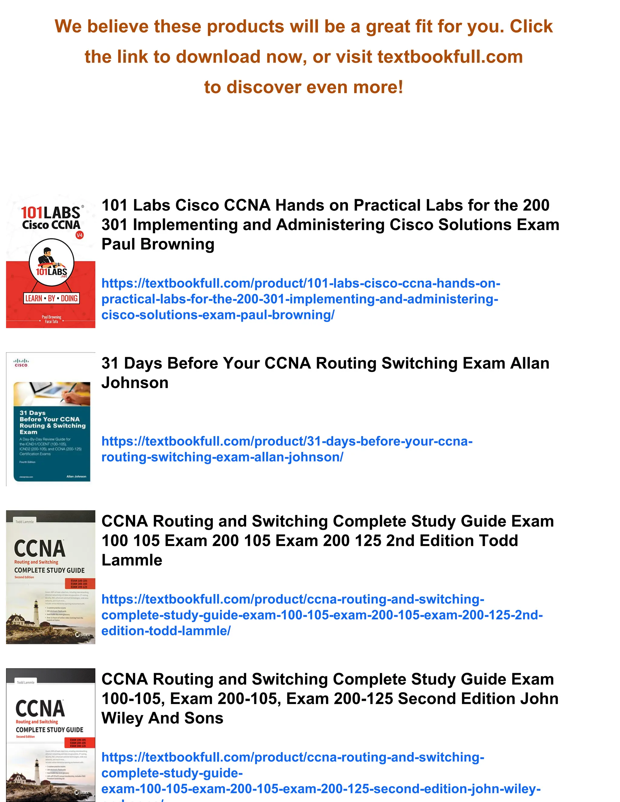 Cisco CCNA Simplified Your Complete Guide to Passing the Cisco CCNA Routing and Switching Exam ...