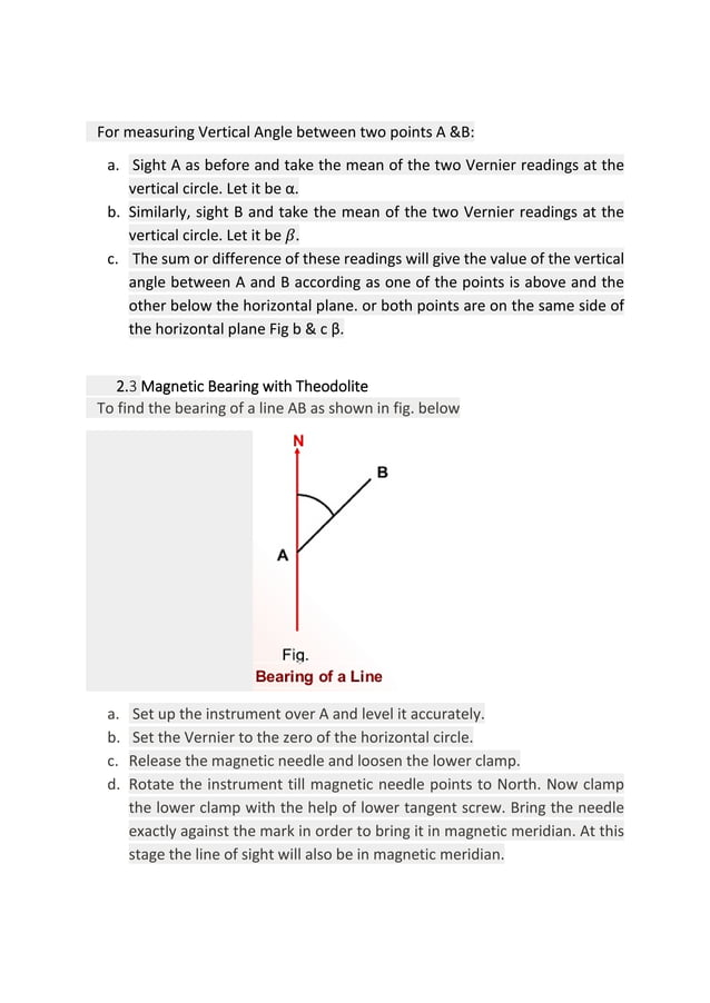 Theodolite and Its Uses | PDF