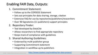 NFAIS Talk on Enabling FAIR Data | PPT