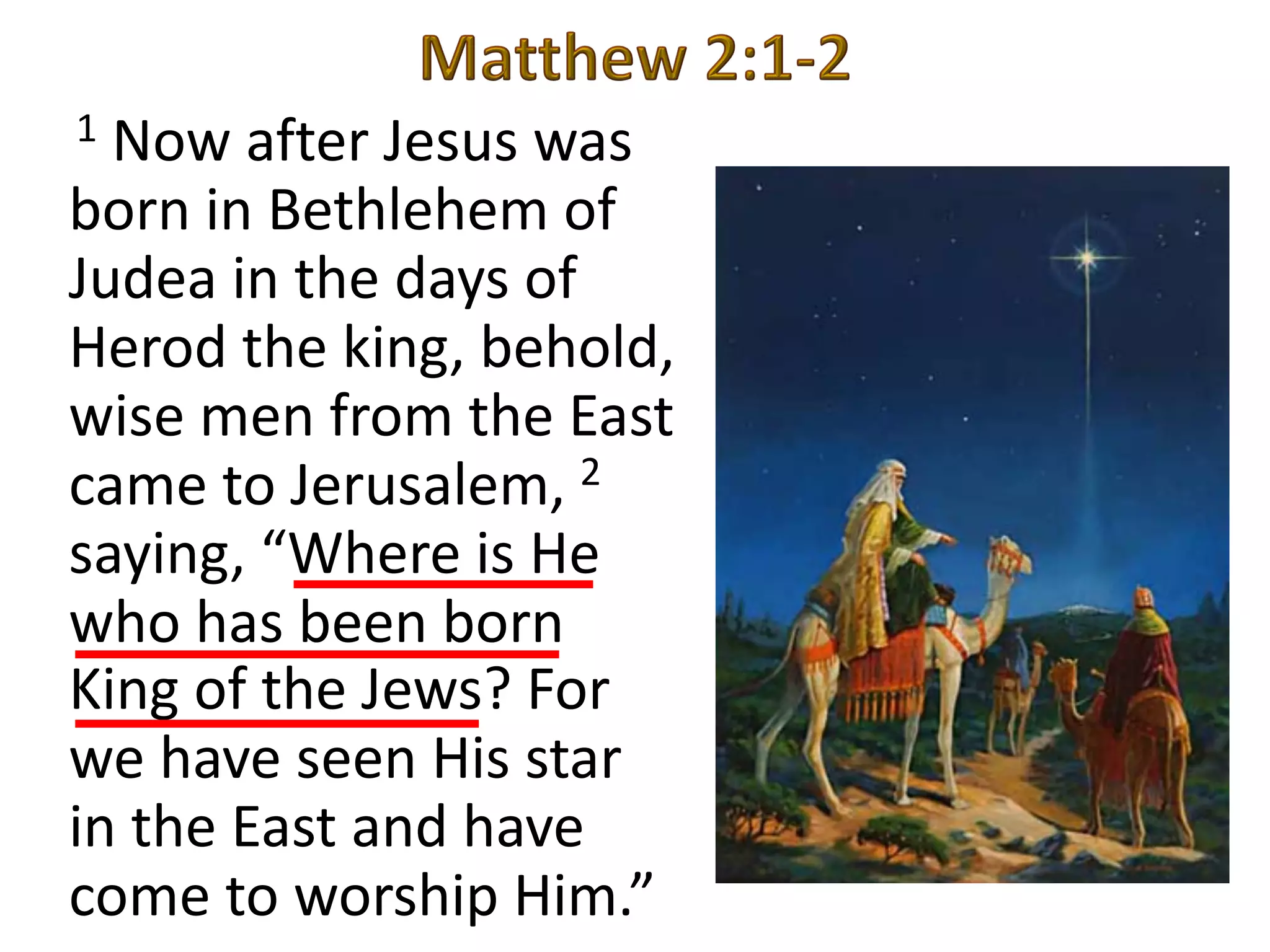 Out of Egypt - Matthew 2:13-15 | PPT