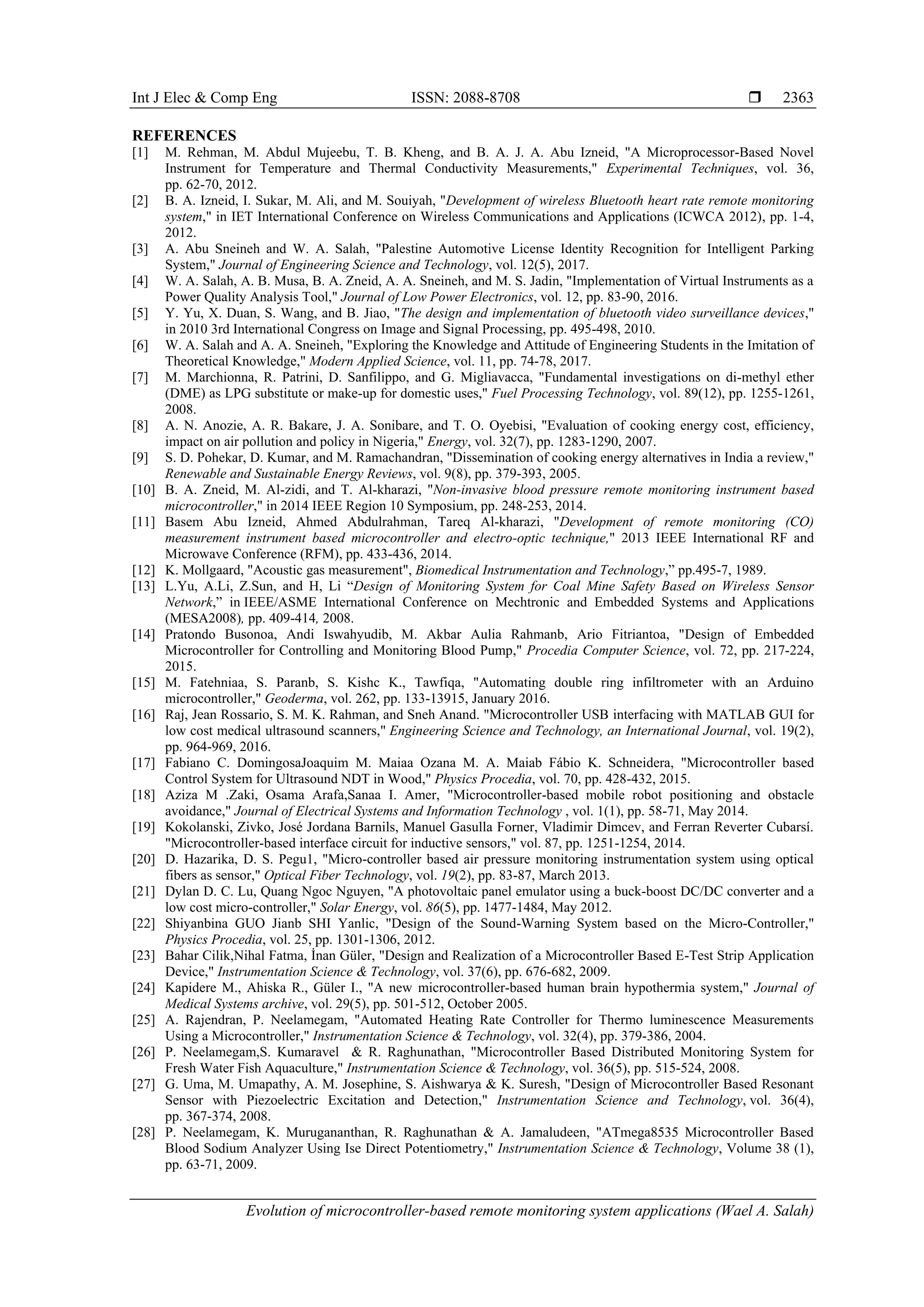 Evolution Of Microcontroller Based Remote Monitoring System Applications Pdf