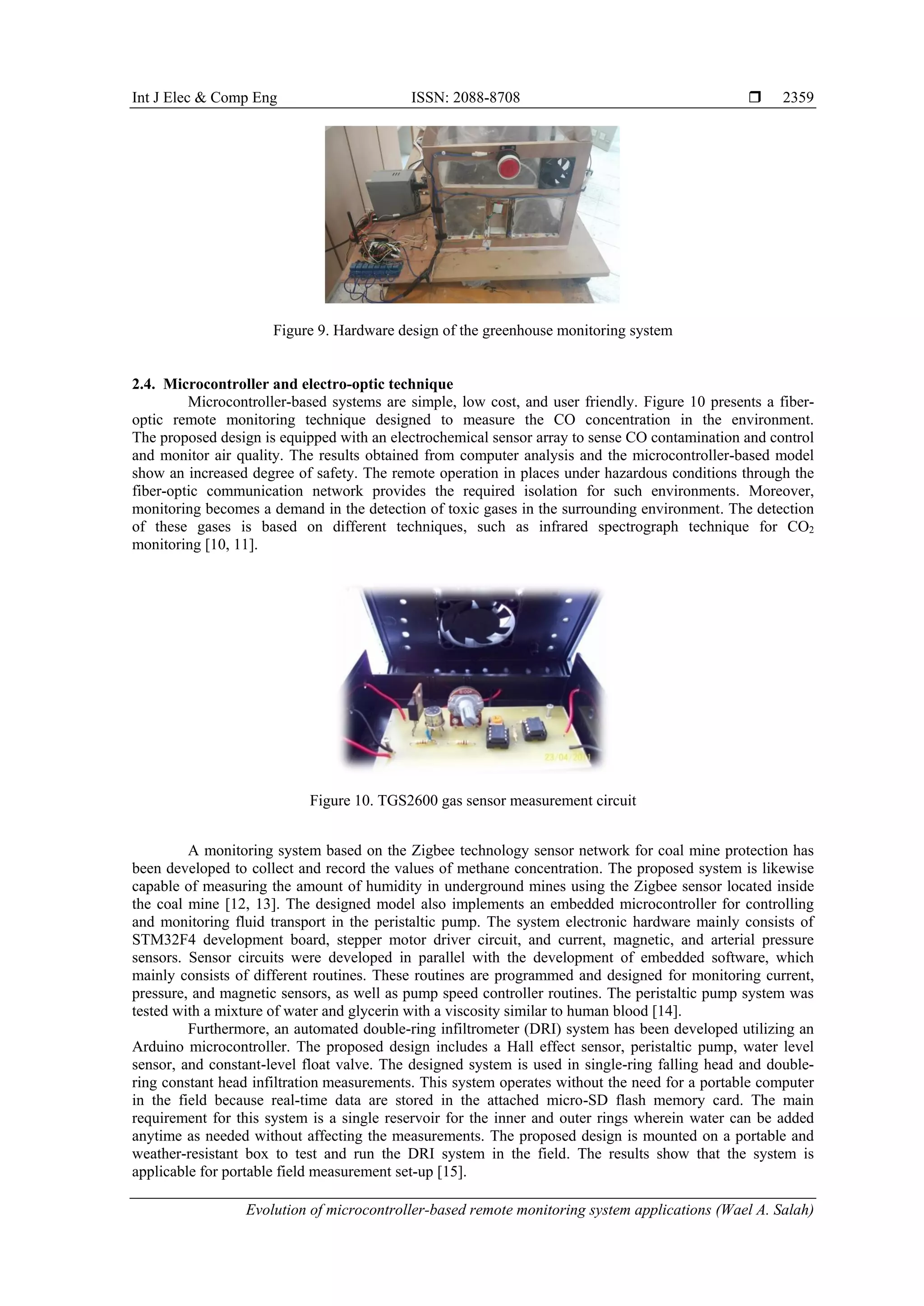 Evolution Of Microcontroller Based Remote Monitoring System