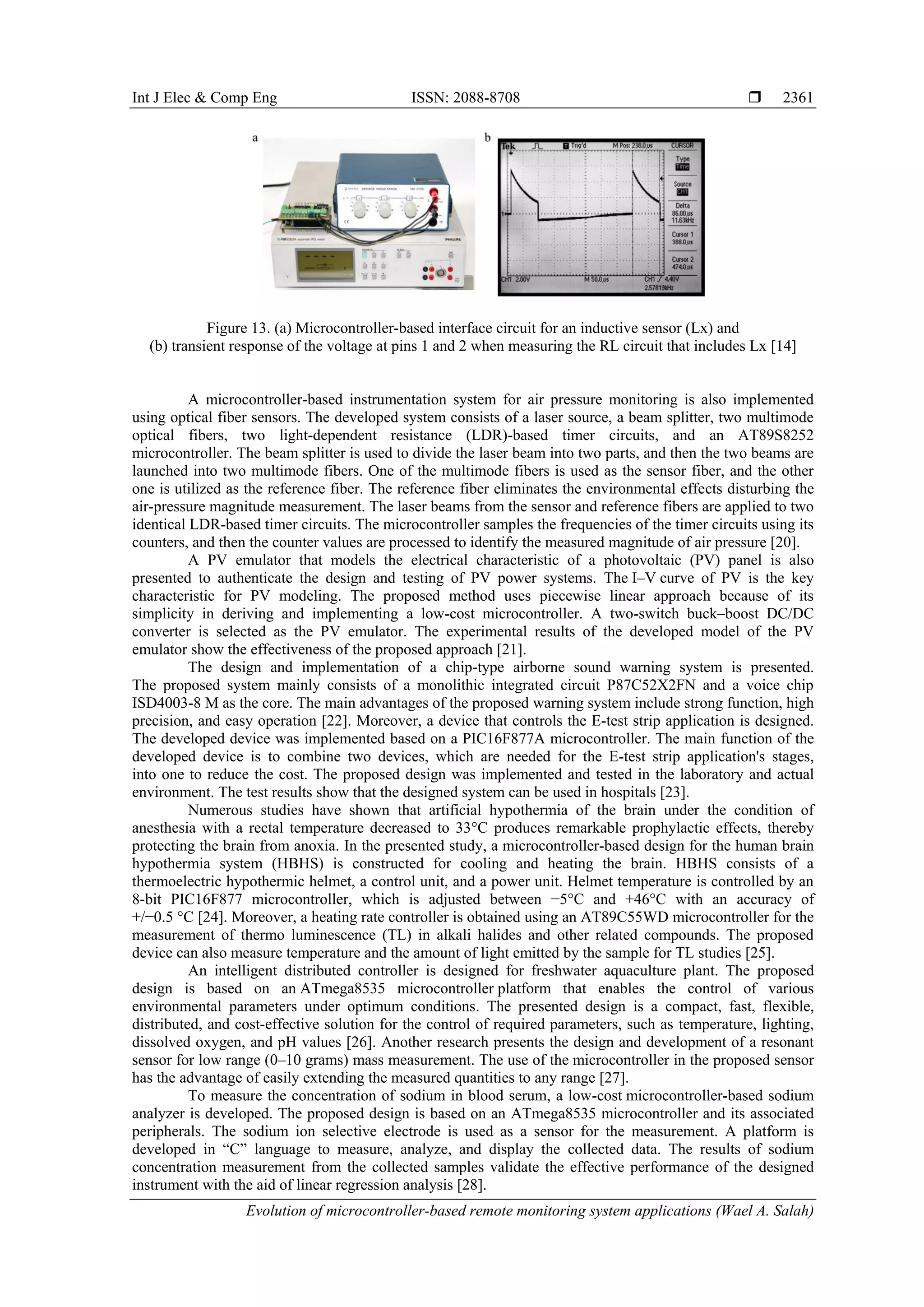 Evolution Of Microcontroller Based Remote Monitoring System