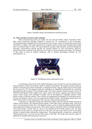 Evolution of Microcontroller-based Remote Monitoring System Applications | PDF