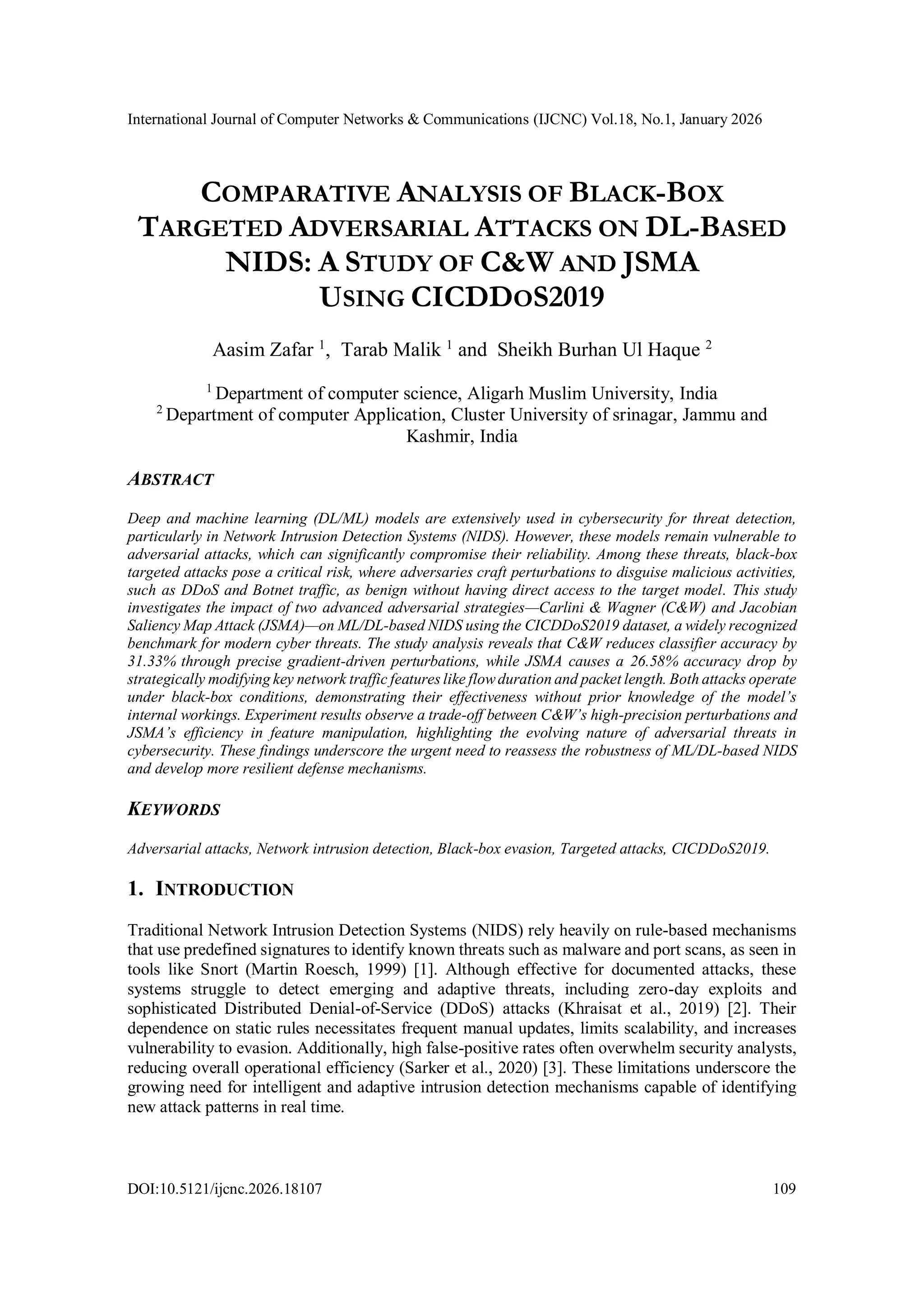 COMPARATIVE ANALYSIS OF BLACK-BOX TARGETED ADVERSARIAL ATTACKS ON DL ...