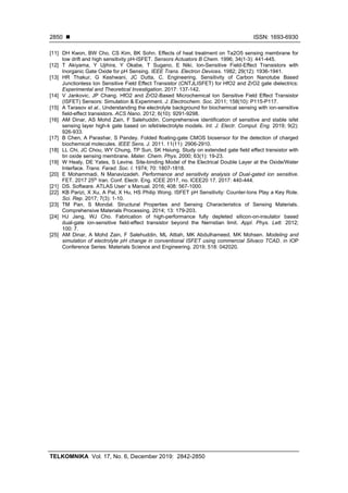 Impact of Gouy-Chapman-Stern model on conventional ISFET sensitivity ...