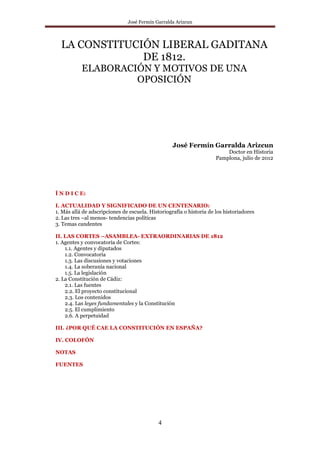 Constitución española liberal de 1812 | PDF