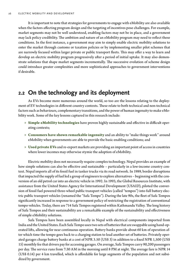 Electric Mobility and Development Worldbank UITP EVConsult | PDF