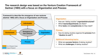 Organisational Best Practices of Startup Studios | PDF