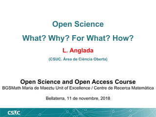 Open Science What? Why? For What? How? | PPT