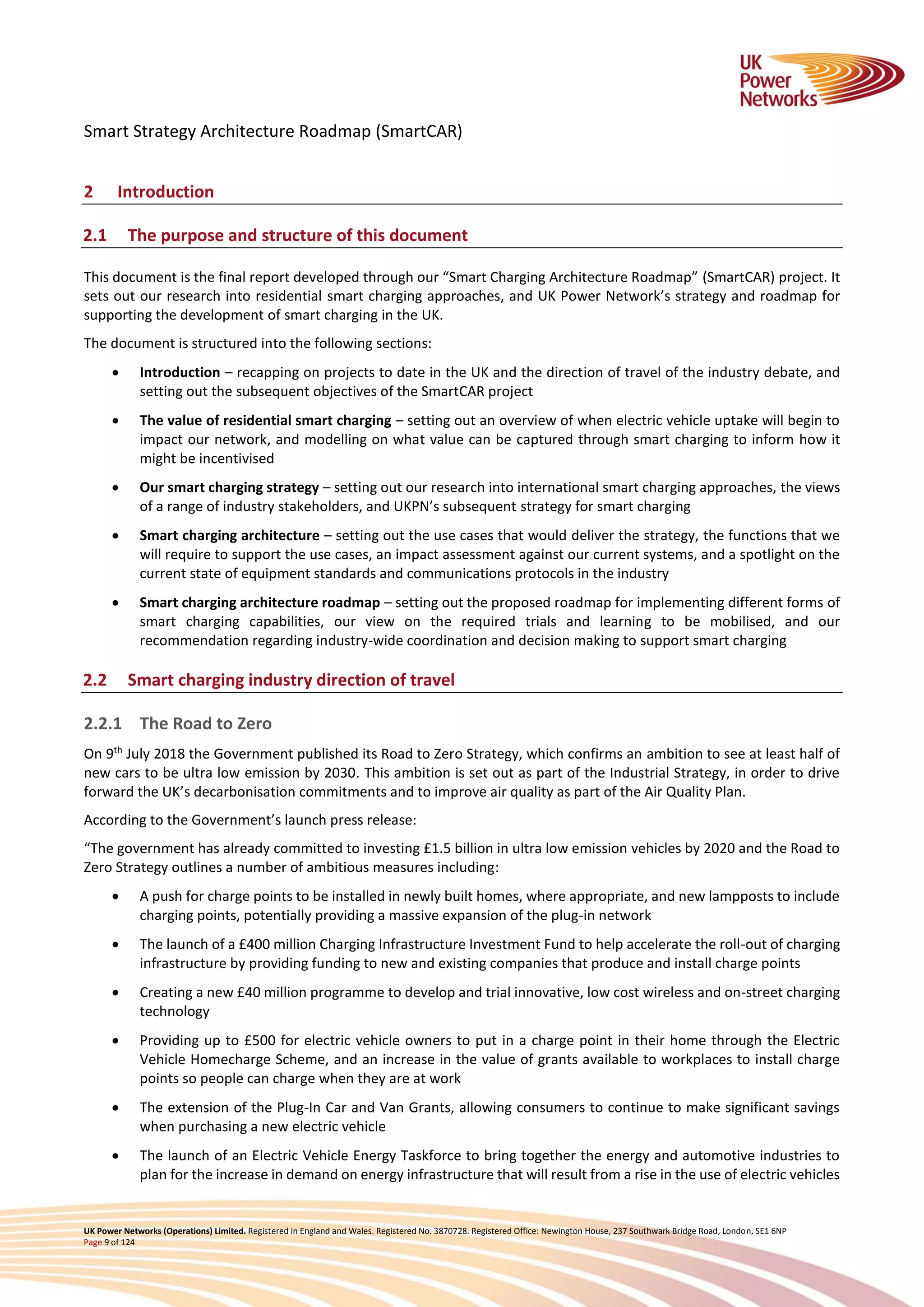 UKPN Smart Charging Architecture Roadmap EVConsult | PDF
