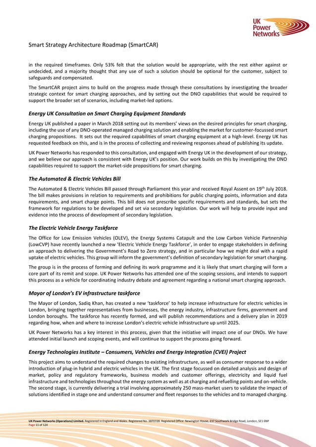 UKPN Smart Charging Architecture Roadmap EVConsult | PDF