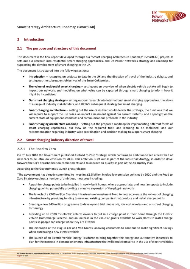 UKPN Smart Charging Architecture Roadmap EVConsult | PDF