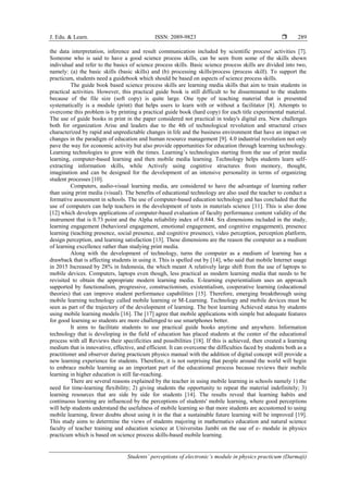 Students’ perceptions of electronic’s module in physics practicum | PDF | Free Download