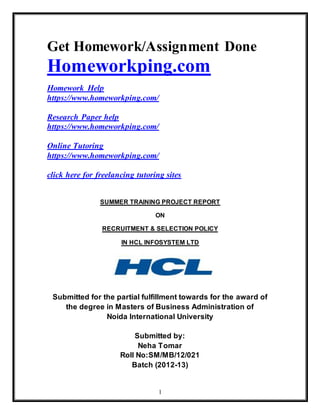 181335724 recruitment-selection-policy-hcl-2-docx | PDF