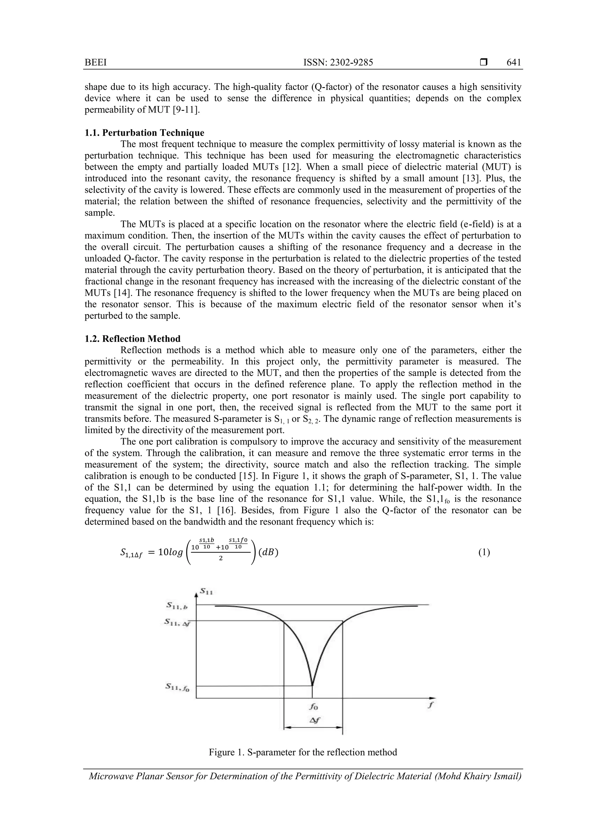 Microwave Planar Sensor for Determination of the Permittivity of ...