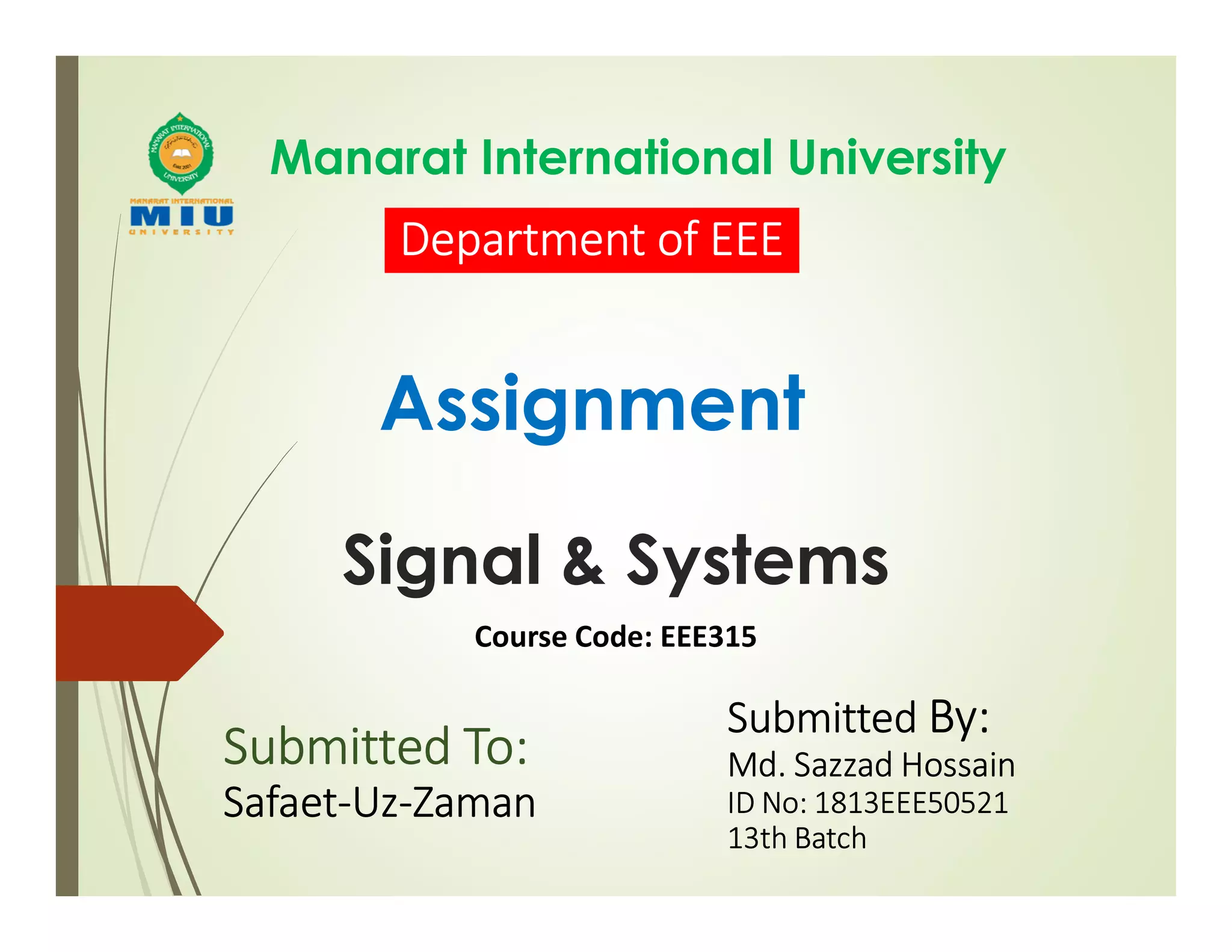 Digital signal System | PDF