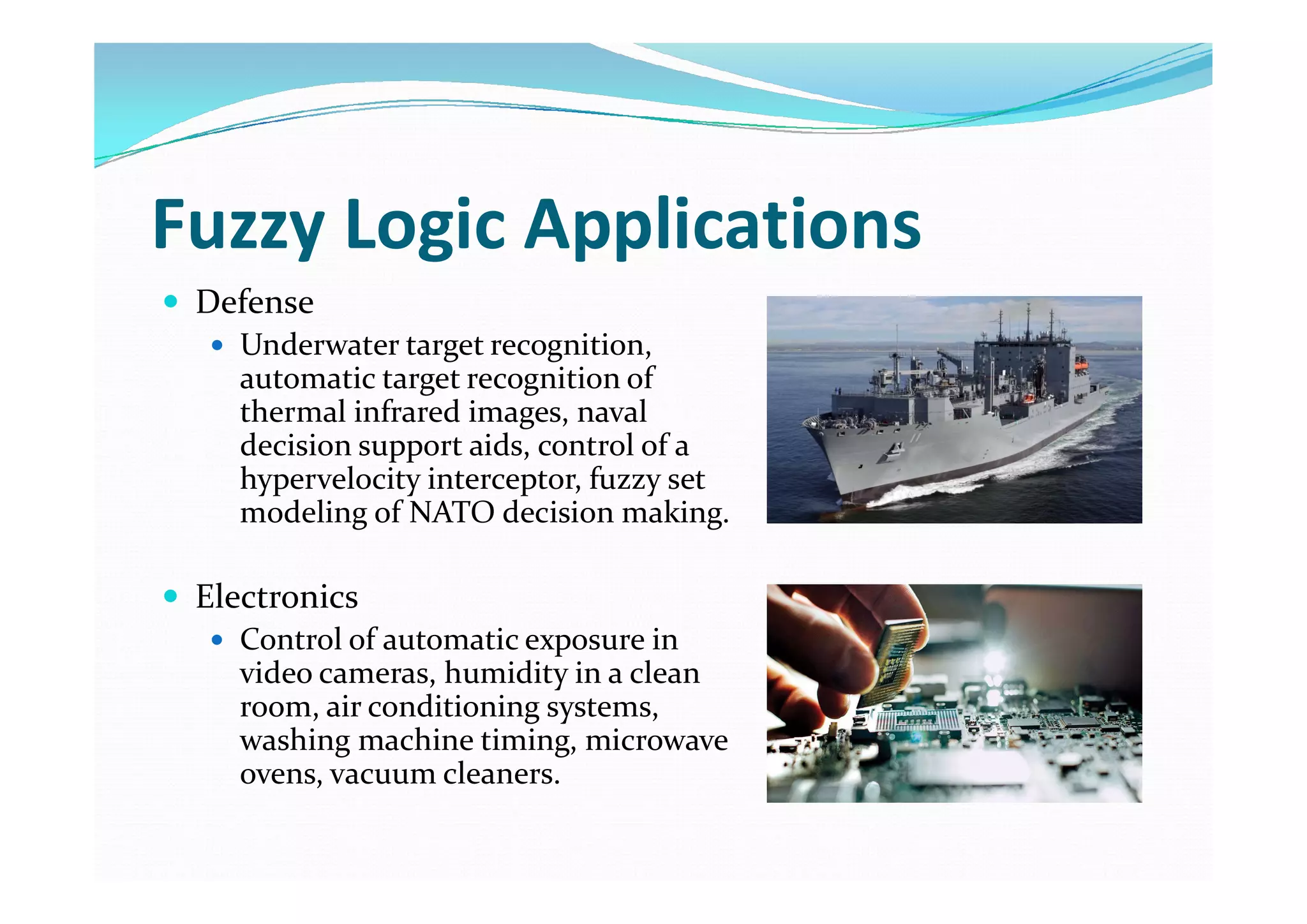 applications of fuzzy logic ransher | PPT