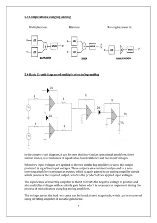 Log antilog amplifiers by ransher | PDF