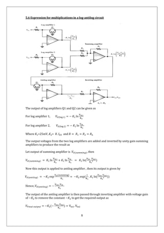 Log antilog amplifiers by ransher | PDF