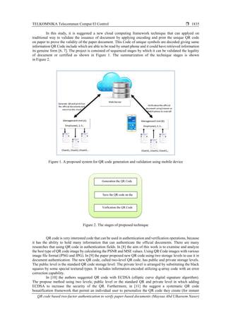 QR code based two-factor authentication to verify paper-based documents | PDF