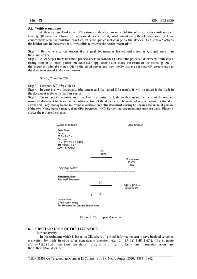 QR code based two-factor authentication to verify paper-based documents ...