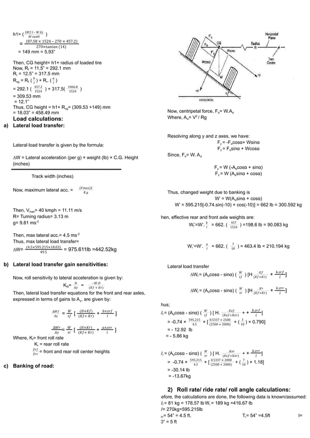 e-Baja Design Report | PDF | Physics | Science