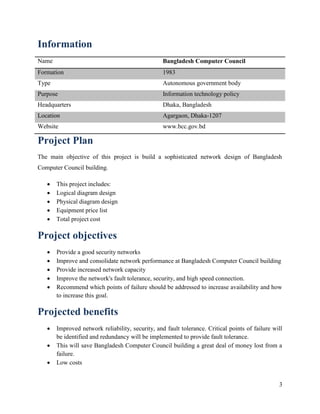 Bangladesh Computer Council Networking Project | PDF