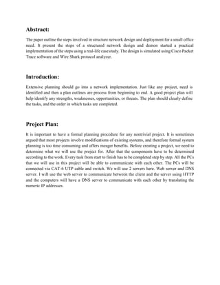 Networking project | PDF