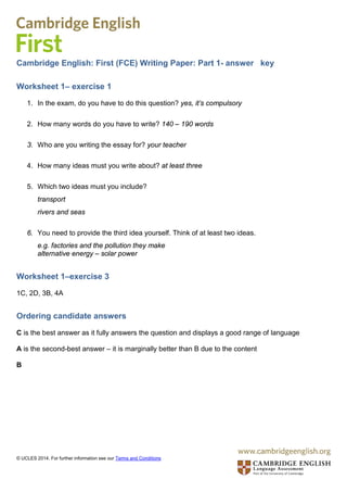 181491 cambridge-english-first-fce-from-2015-writing-part-1 | PDF