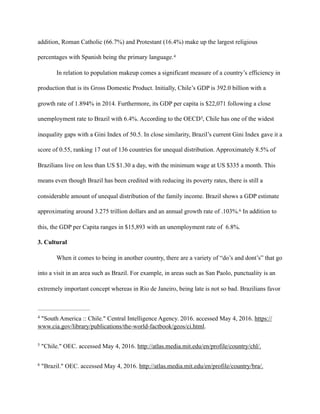 BrazilvsChile Research Project | PDF