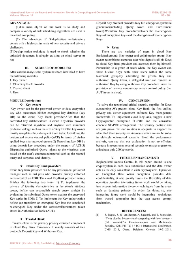 Secure Data Sharing In Cloud Computing Using Revocable Storage Identity Based Encryption Pdf