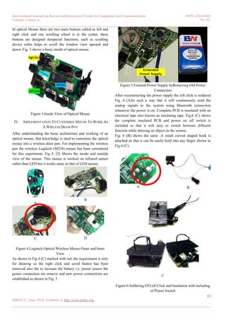 A Study of An Optical Mouse to Customize Ii for Implementation of ...